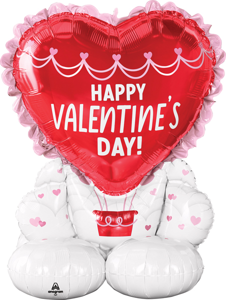 50 Inch AirLoonz Air Fill Valentine Hot Air Balloon - Balloons.com