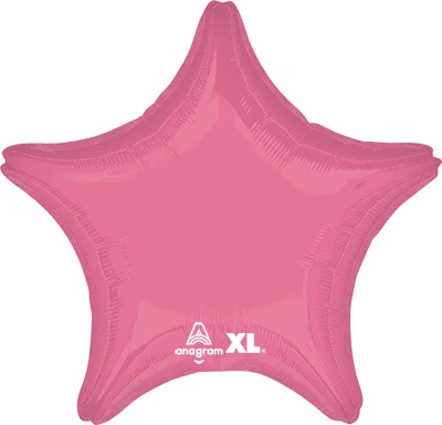 Std Vibrant Pink Star Balloon - Balloons.com