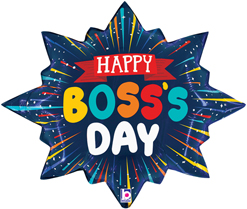 32 Inch Boss's Day Burst Balloon - Balloons.com