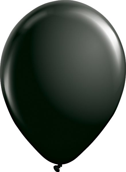 11 Inch Onyx Black Latex Balloons 100pk - Balloons.com