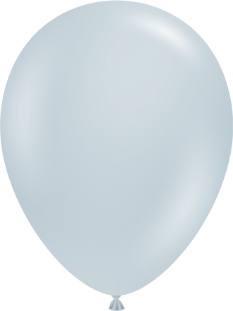 17 Inch Fog Blue Gray Latex Balloon 50pk - Balloons.com