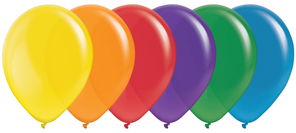17 Inch Crystal Latex Balloon Assortment 50 pk - Balloons.com