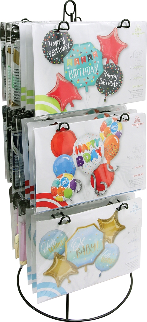 12 Peg Counter Display Rack - Balloons.com