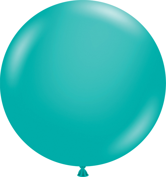 36 Inch Teal Latex Balloon 2pk - Balloons.com