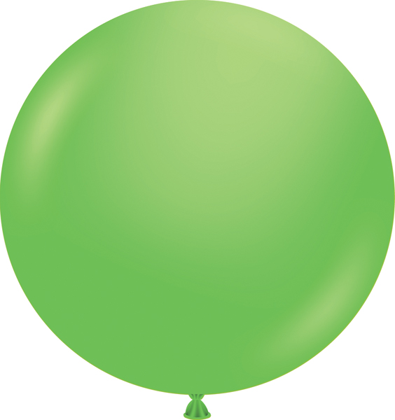 24 Inch Lime Green Latex Balloon 3pk - Balloons.com