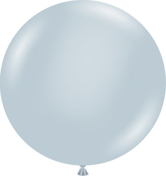 24 Inch Fog Blue Gray Latex Balloon 3pk - Balloons.com