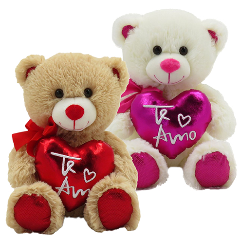 10 Inch Plush Te Amo Mr. Teddy Bears 2pk - Balloons.com