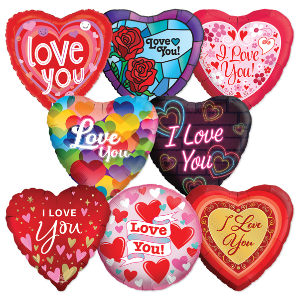 Premium Std Foil Love Balloon Assortment 25pk - Balloons.com