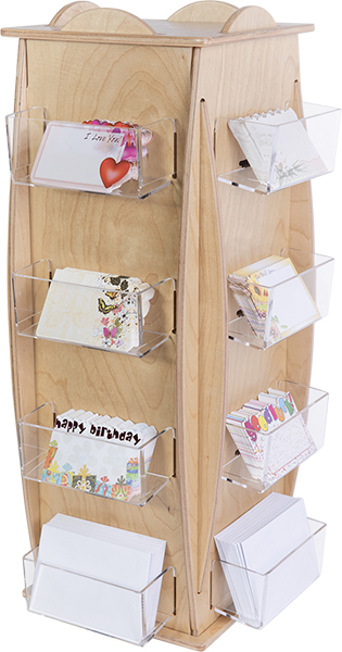 Large Acrylic Spinner Card Rack - Balloons.com