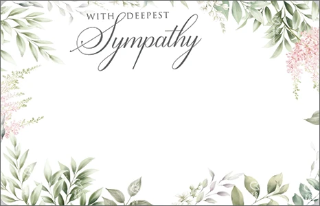 Card With Deepest Sympathy - Balloons.com