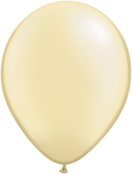 5 Inch Pearl Ivory Latex Balloons 100pk - Balloons.com