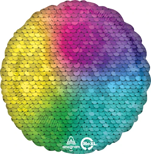 Std Sequins Rainbow Jewel - Balloons.com