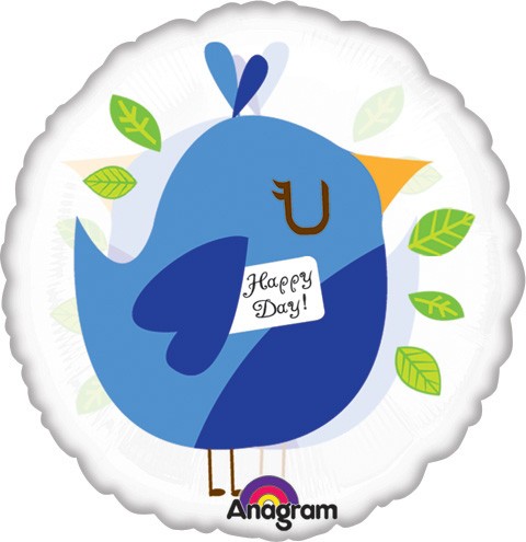 Std Blue Bird See-Thru Balloon - Balloons.com