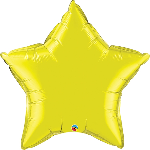 36 Inch Jumbo Yellow Foil Star Balloon - Balloons.com