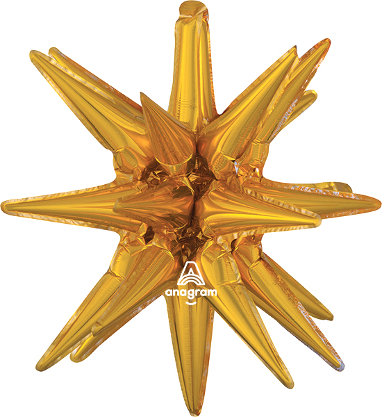 20 Inch Air-Fill Gold Magic Star Balloon - Balloons.com