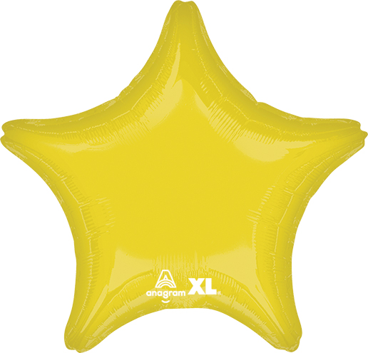 Std Vibrant Yellow Star Balloon - Balloons.com