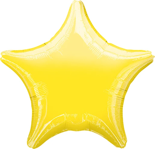 19" Yellow Star Balloon - Balloons.com