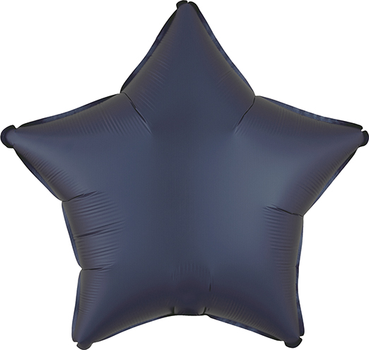 19 Inch Navy Satin Luxe Star Balloon - Balloons.com