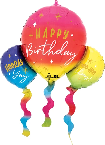 36" Birthday Ribbon Balloon - Balloons.com