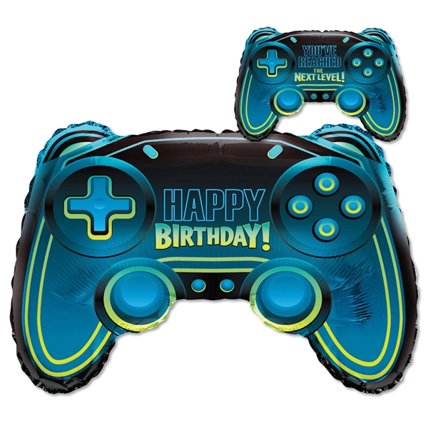 28 Inch Birthday Level Up Controller Balloon - Balloons.com