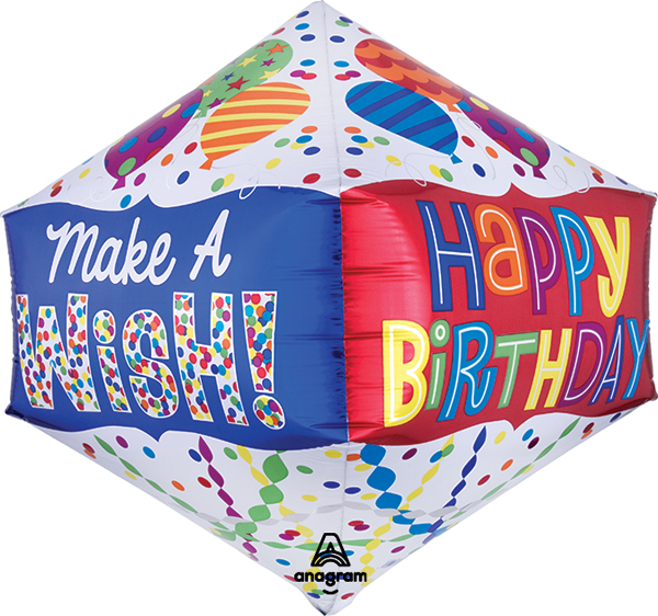 21 Inch Anglez Birthday Make A Wish Balloon - Balloons.com