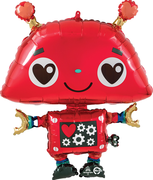 35 Inch Love Robot Balloon - Balloons.com