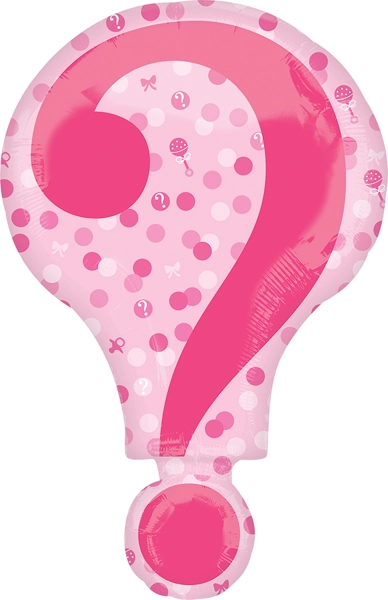 28" New Arrival Reveal Question Mark Balloon - Balloons.com