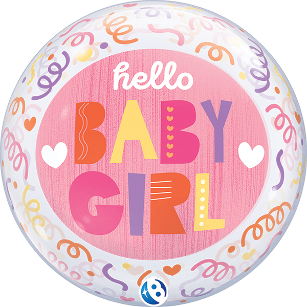 22 Inch Pink Baby Moon Bubble Balloon - Balloons.com