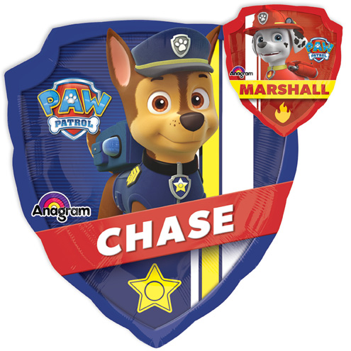 27 Inch Paw Patrol Chase & Marshall Balloon - Balloons.com
