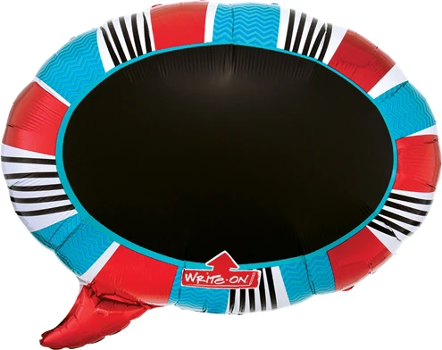 28 Inch Write-On Black Board Personalized Balloon - Balloons.com
