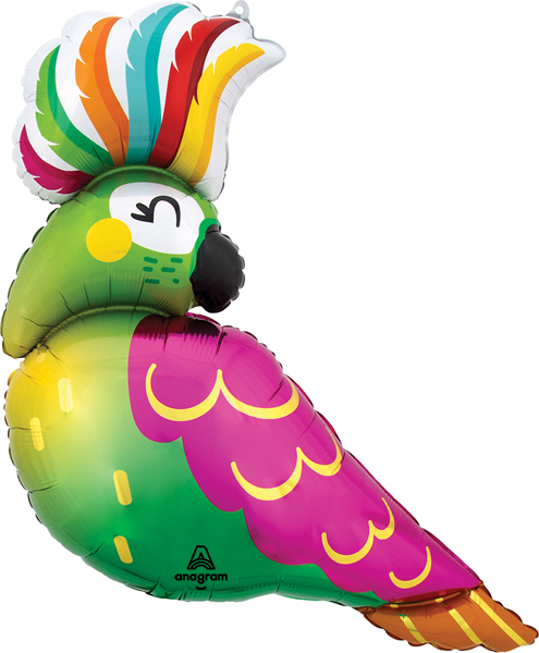31 Inch Tropical Parrot Balloon - Balloons.com