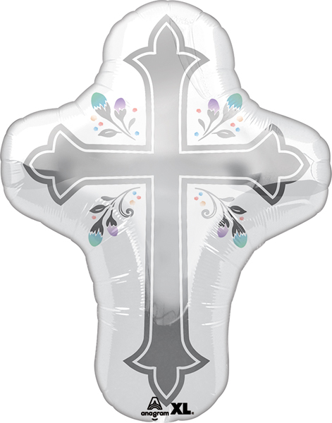 28 Inch Holy Day Cross Balloon - Balloons.com