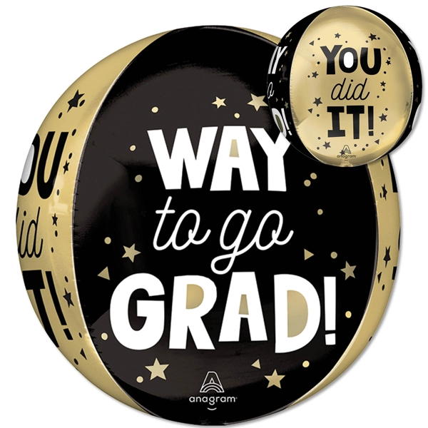 16" Orbz Graduation Way to Go Grad Balloon - Balloons.com