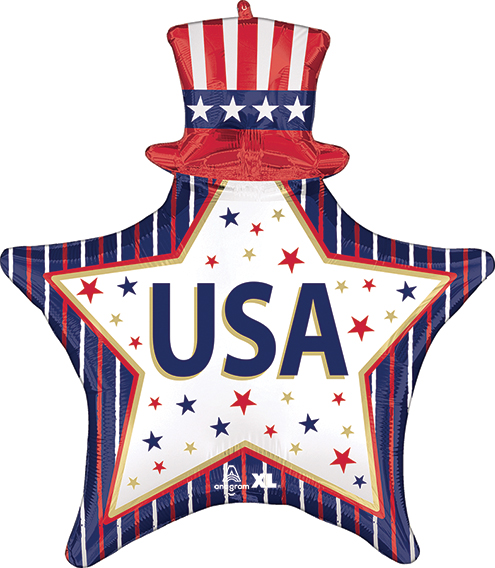 30 Inch USA Stars & Stripes Balloon - Balloons.com