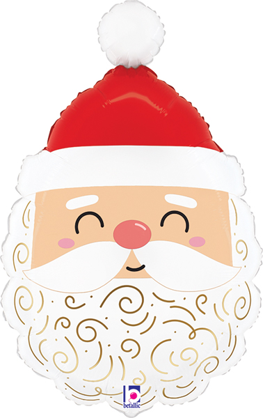 25 Inch Christmas Joyful Santa Balloon - Balloons.com