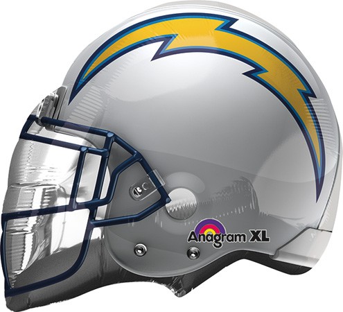 21 Inch Helmet NFL Chargers Balloon - Balloons.com
